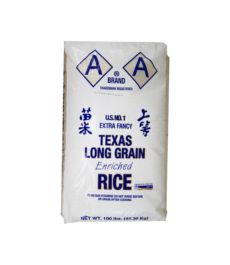 Long Grain Rice, Texas 50 LB | AA - C. Pacific Foods