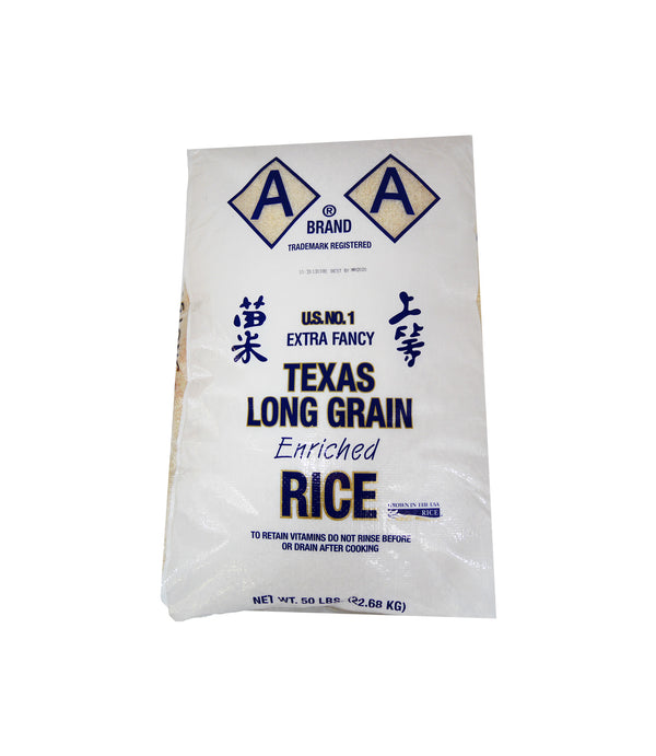 Long Grain Rice, Texas 50 LB | AA - C. Pacific Foods