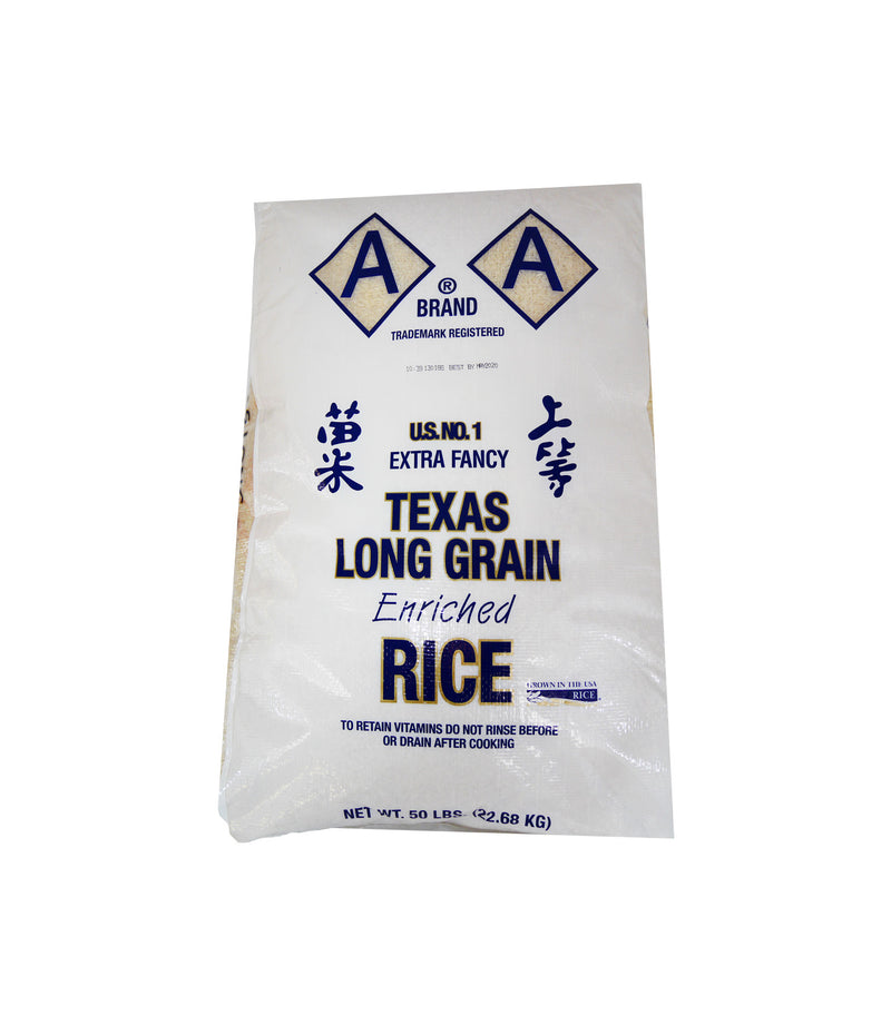 Long Grain Rice, Texas 50 LB | AA - C. Pacific Foods