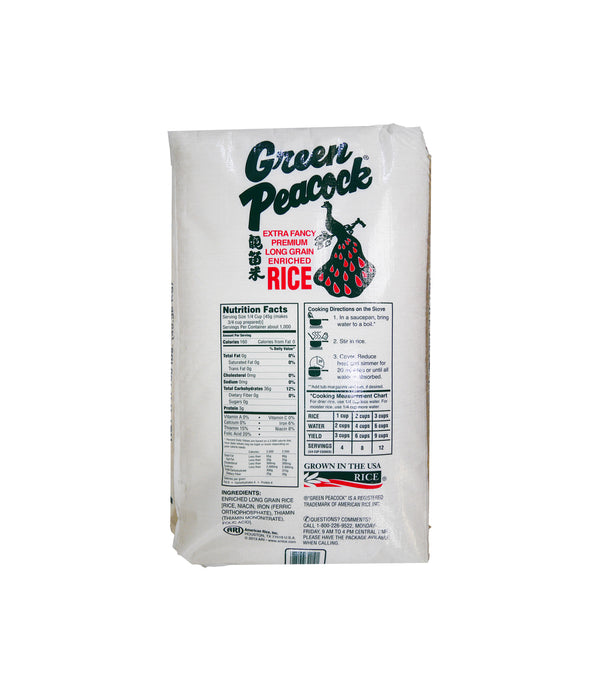 Long Grain Rice - Rice | Green Peacock - C. Pacific Foods