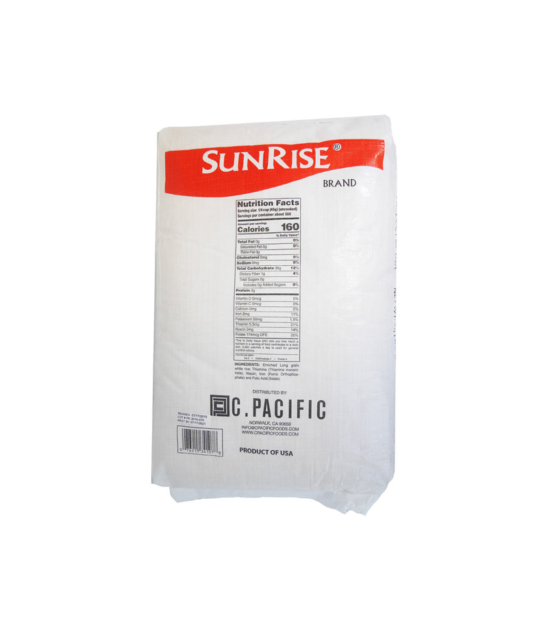 Long Grain Rice 50 LB | Sunrise - C. Pacific Foods