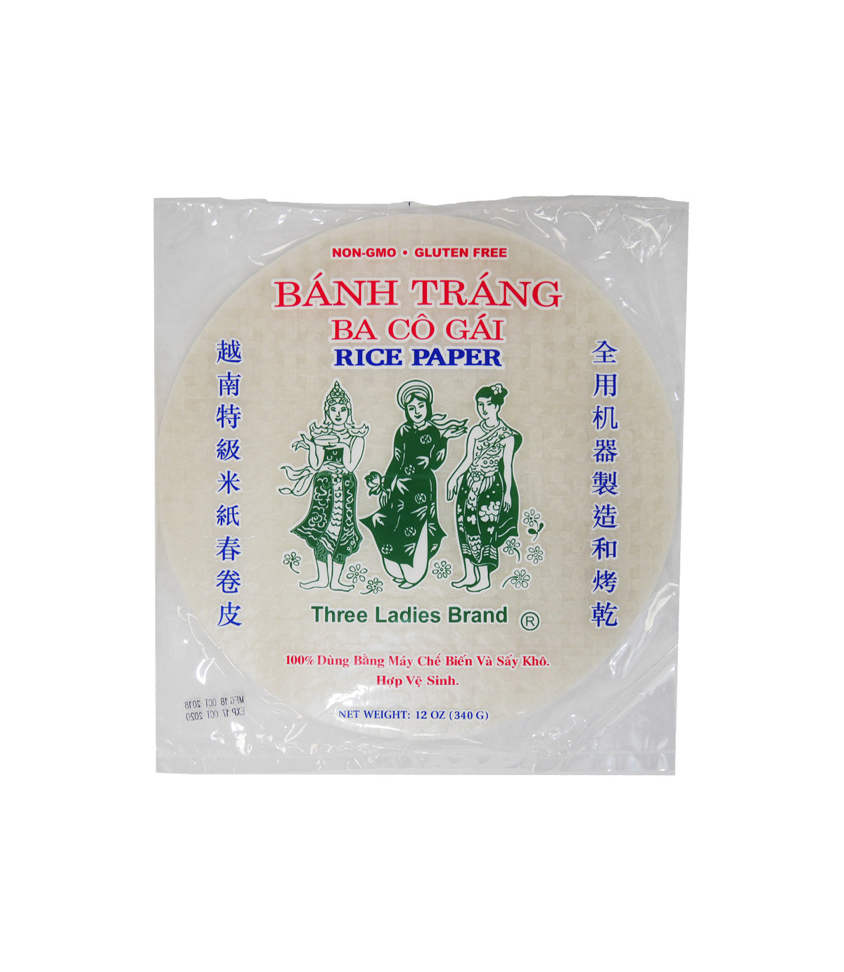 Rice Paper, Vietnam, 25cm | Three Ladies - C. Pacific Foods
